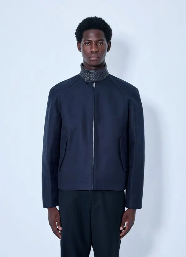 Bottega Veneta High-collar Zip Jacket - Blue