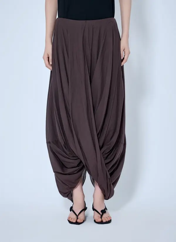 TOTEME Cocoon Skirt - Brown