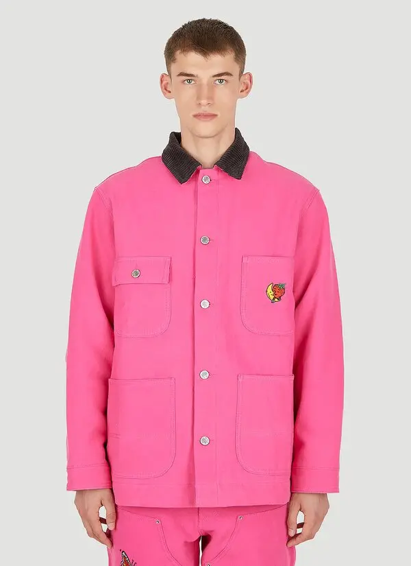 SKY HIGH FARM WORKWEAR Workwear Canvas Chore Jacket - Pink