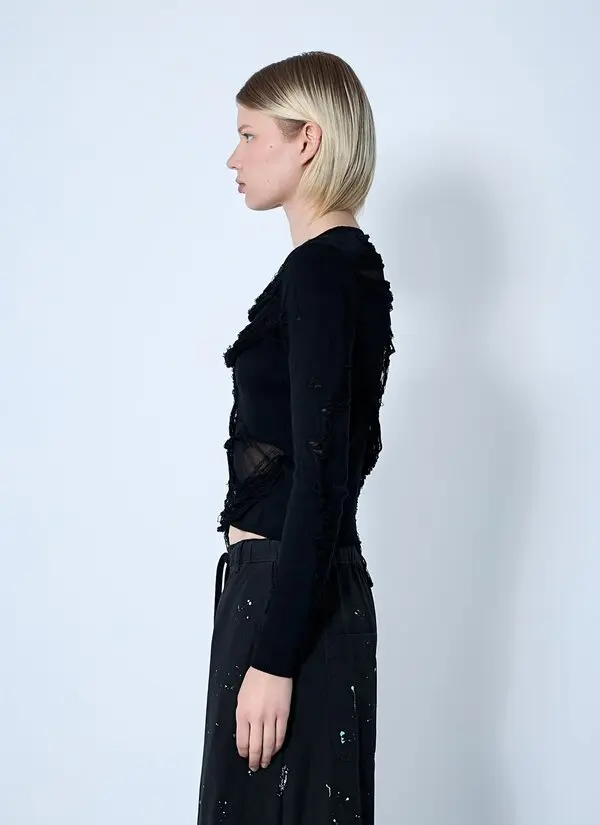 MAISON MARGIELA Distressed Sweater - Black