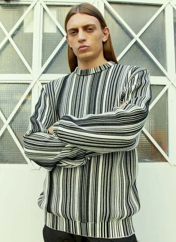 VTMNTS Glitched Knitted Sweater