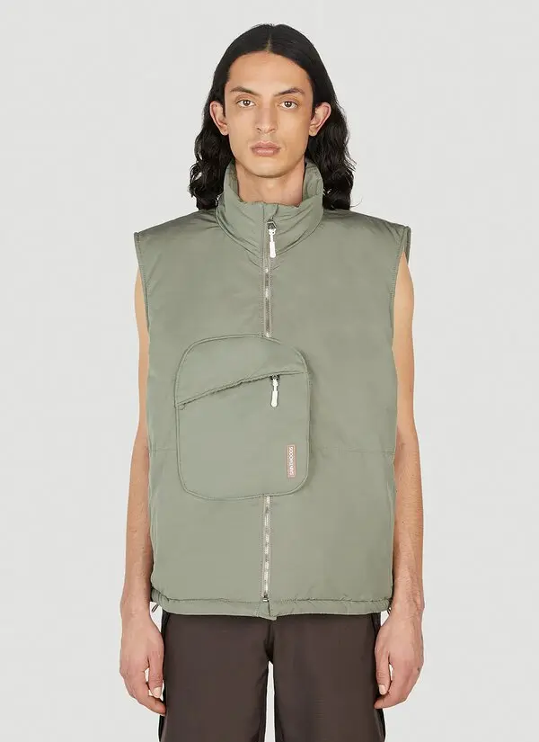 SAINTWOODS Insulated Gilet Jacket - Khaki