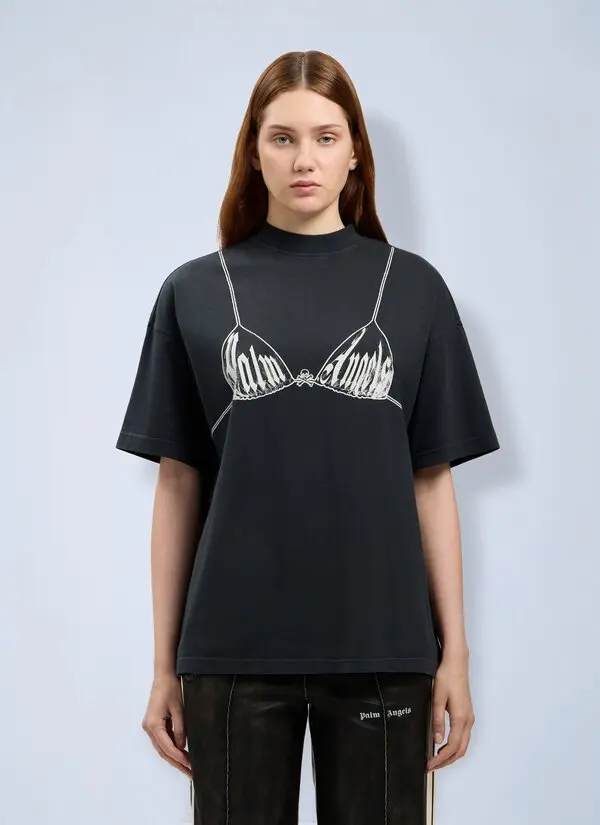 Palm Angels Palm Bra Loose T-shirt - Black