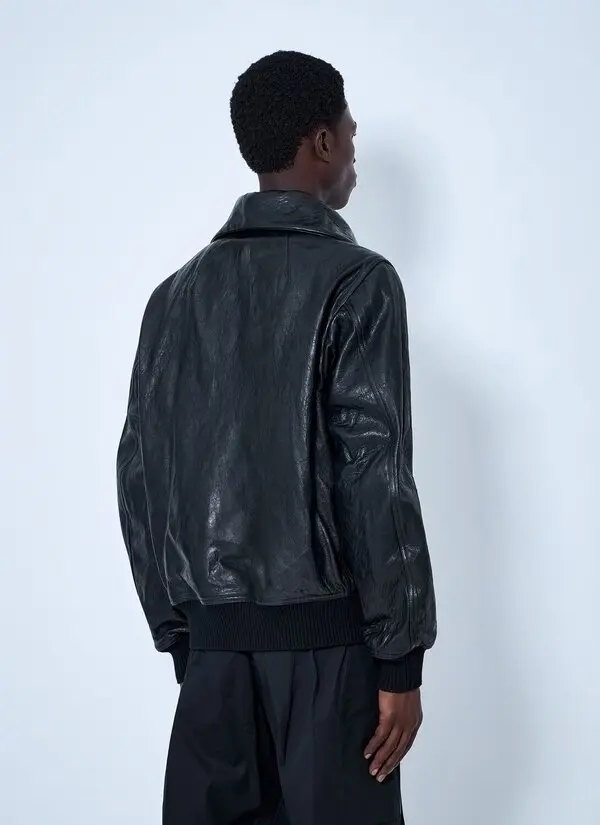 Rick Owens Dracuflight Hammered Leather Jacket