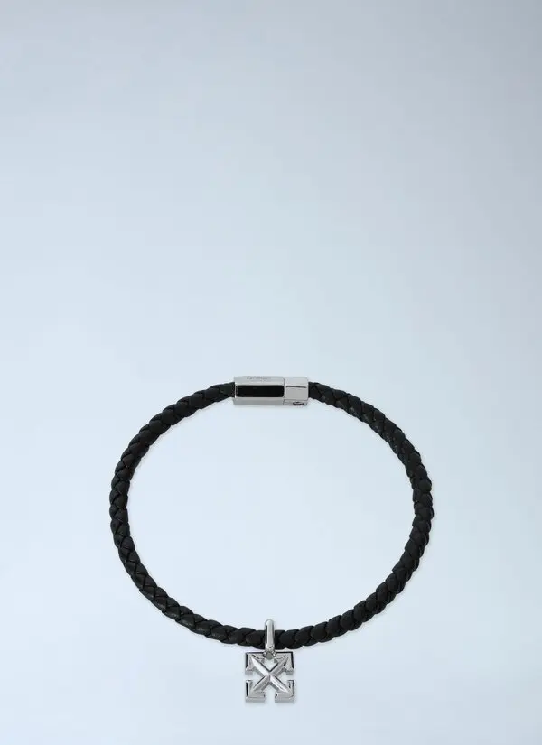 Off-White Arrow Leather Bracelet - Grey
