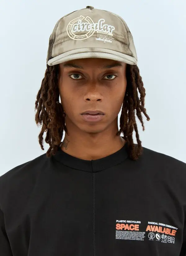 SPACE AVAILABLE Artisan Circular Design Baseball Cap - Grey