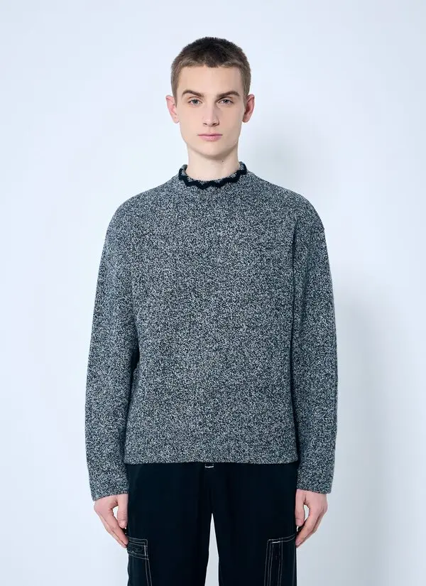 NÒMARYTHM TEXTILE Wool Mock Neck Sweater