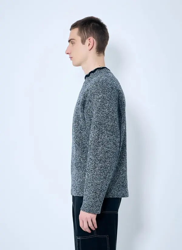 NÒMARYTHM TEXTILE Wool Mock Neck Sweater