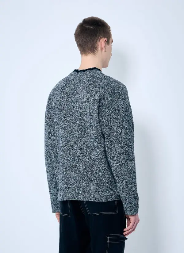 NÒMARYTHM TEXTILE Wool Mock Neck Sweater