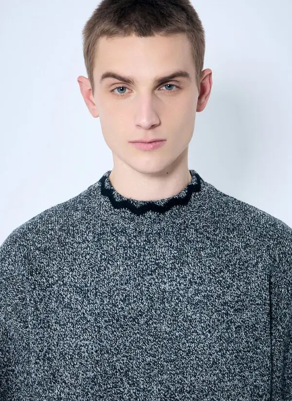 NÒMARYTHM TEXTILE Wool Mock Neck Sweater