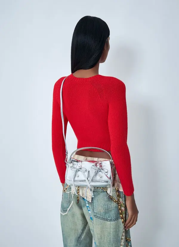 Acne Studios Micro Multipocket Handbag - Silver