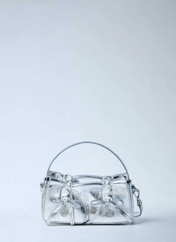 Acne Studios Micro Multipocket Handbag - Silver