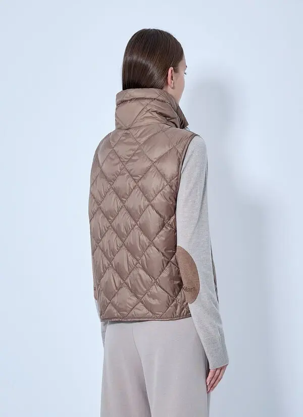 Max Mara Quilted Gilet With High Neck
