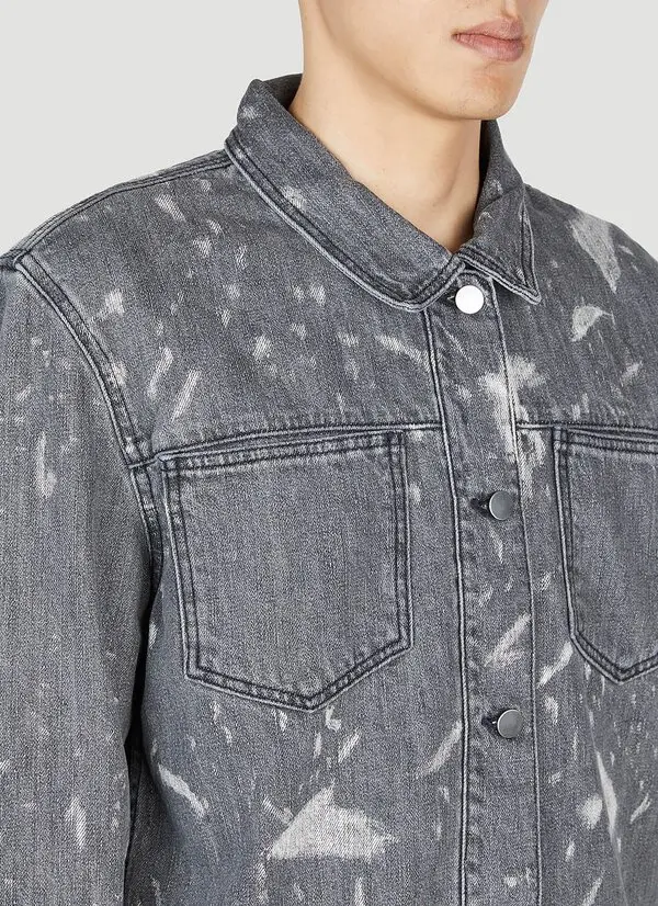 LN-CC X NON Pocket Bleached Denim Jacket