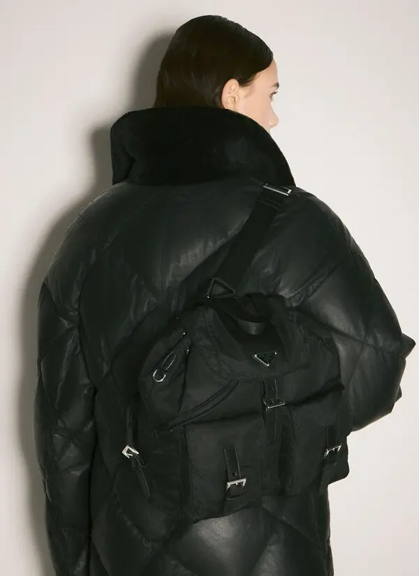 Prada Re-nylon Medium Backpack - Black