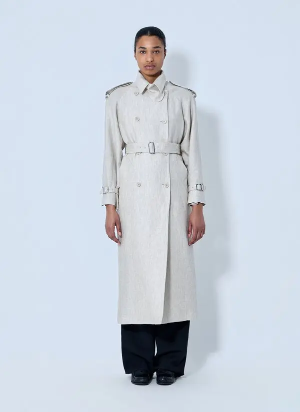 Max Mara Double-breasted Trench Coat - Beige