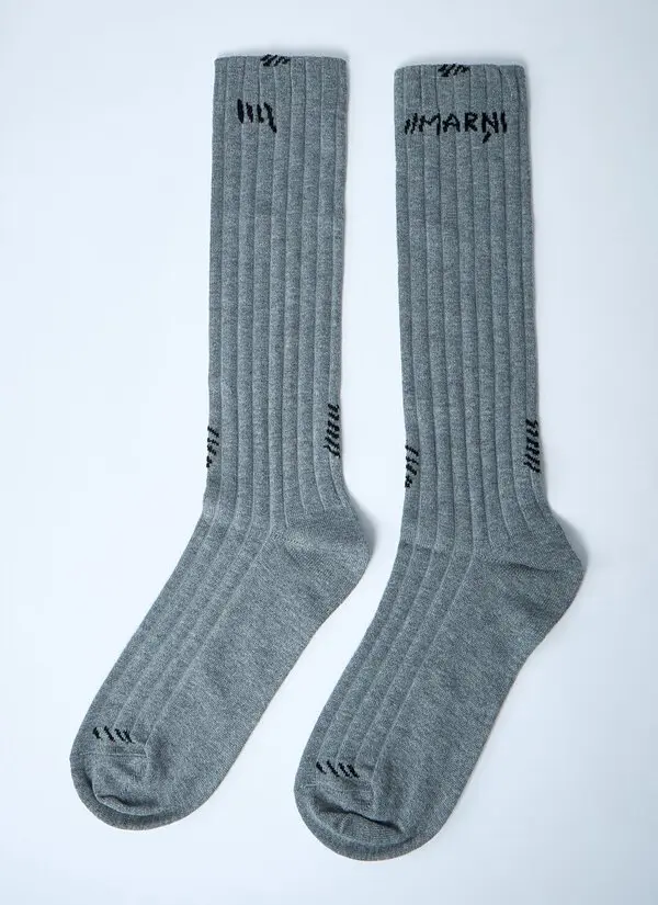 Marni Logo Motif Socks