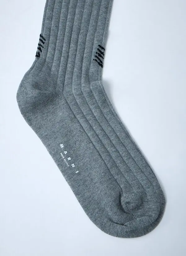 Marni Logo Motif Socks