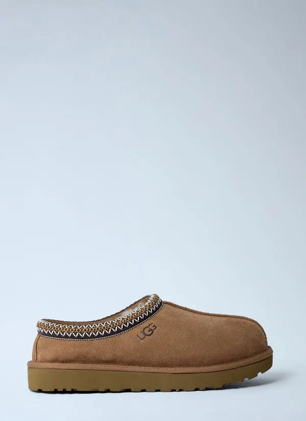 UGG Tasman Suede Slip-on Mules - Camel