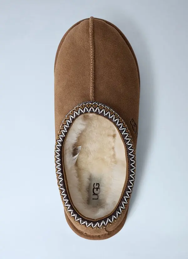 UGG Tasman Suede Slip-on Mules - Camel