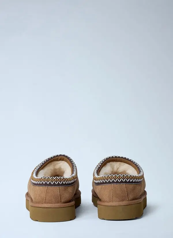 UGG Tasman Suede Slip-on Mules - Camel
