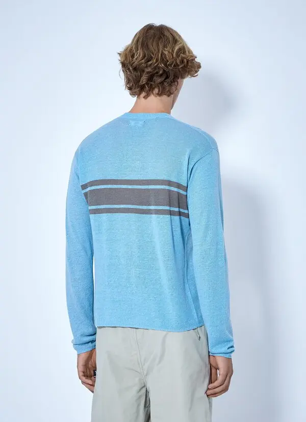 StÜssy Striped Crewneck Sweater