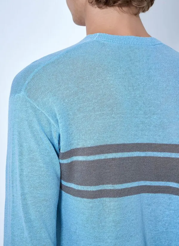 StÜssy Striped Crewneck Sweater