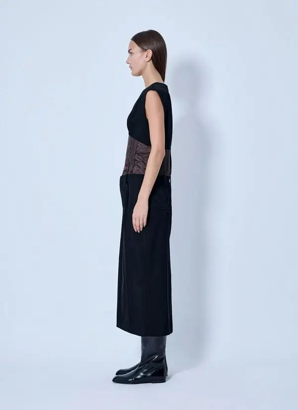 Marni Sleeveless Dress With Contrast Waist Panel