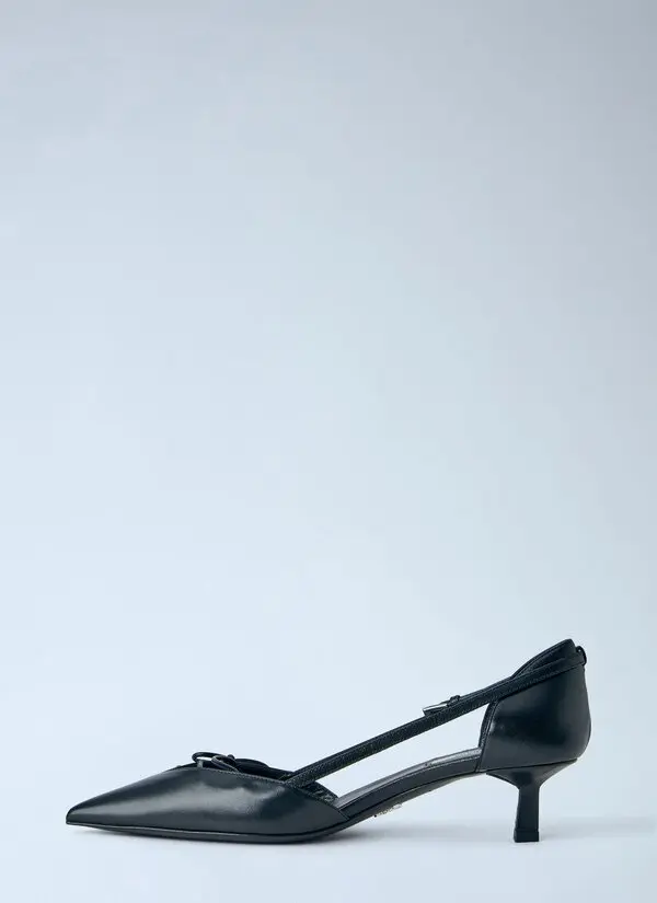 Prada Side-open Leather Pumps