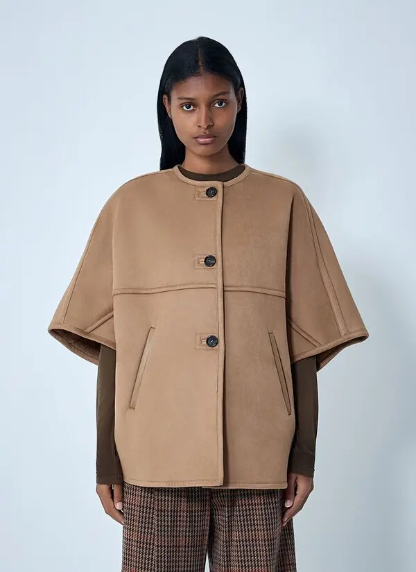 Max Mara Zaza Poncho Jacket - Camel