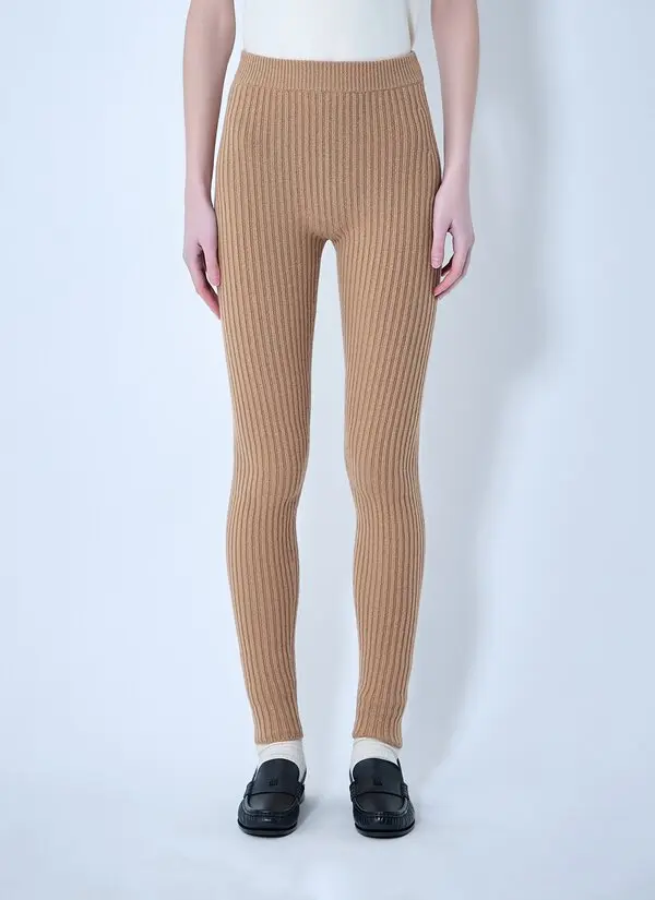 Max Mara Apogeo Knitted Pants - Camel