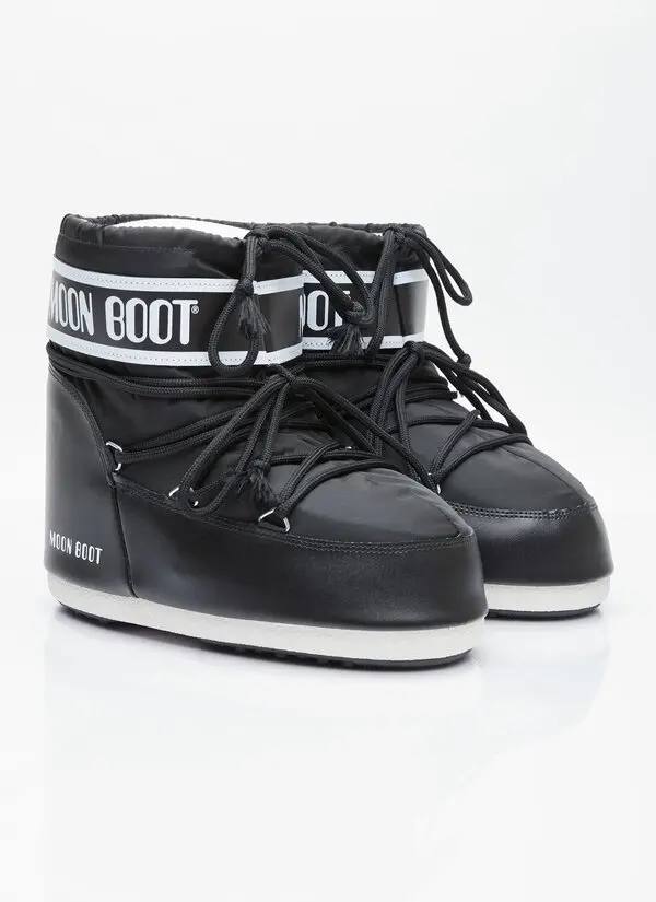Moon Boot Icon Low Nylon Boots - Black