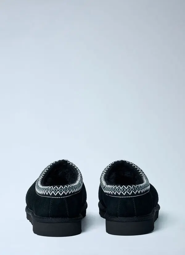 UGG Tasman Suede Slip-on Mules - Black
