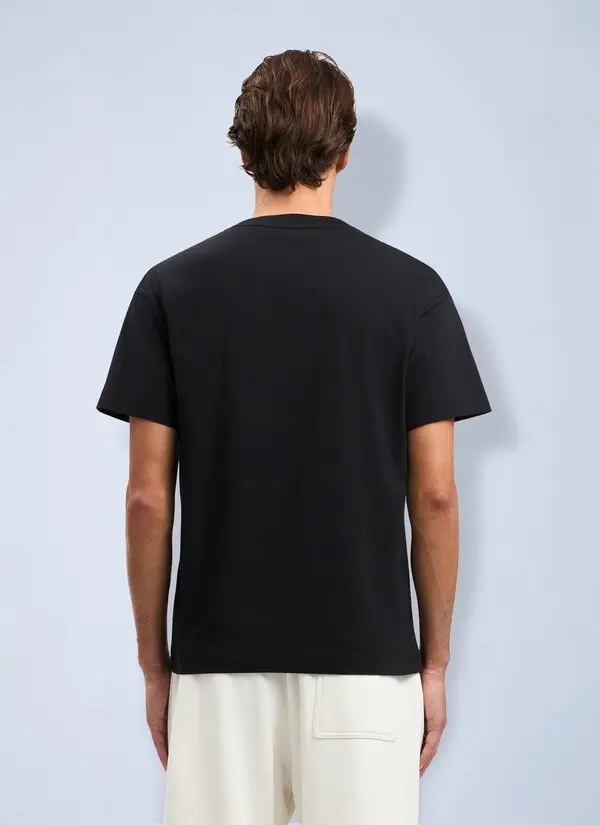 Palm Angels Neck Logo T-shirt - Black