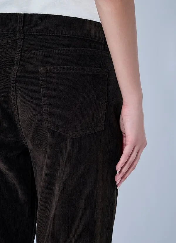 THE ROW Frava Cotton-corduroy Mid-rise Straight-leg Pants - Brown