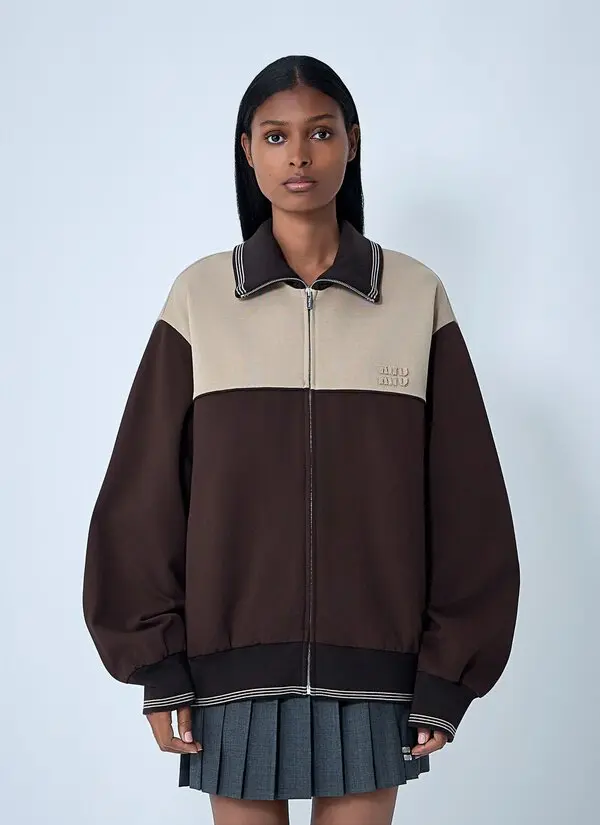 Miu Miu Contrast Panel Jacket