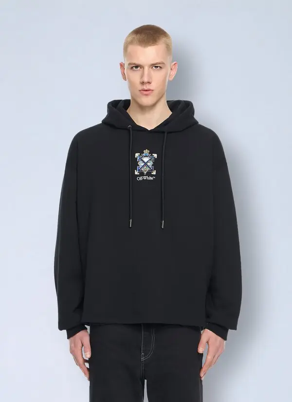 Off-White Jewel Arrow Loose Hoodie - Black