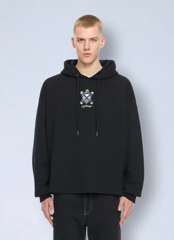 Off-White Jewel Arrow Loose Hoodie - Black