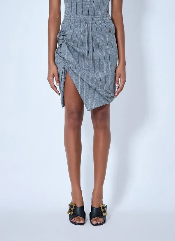 VIVIENNE WESTWOOD Mini Side Panther Skirt - Grey