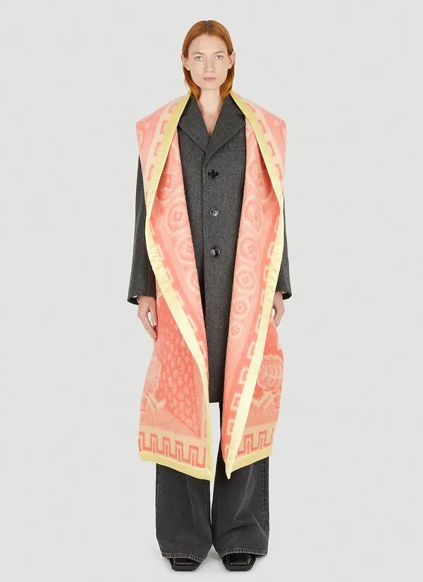 MERYLL ROGGE Blanket Draped Classic Coat - Grey