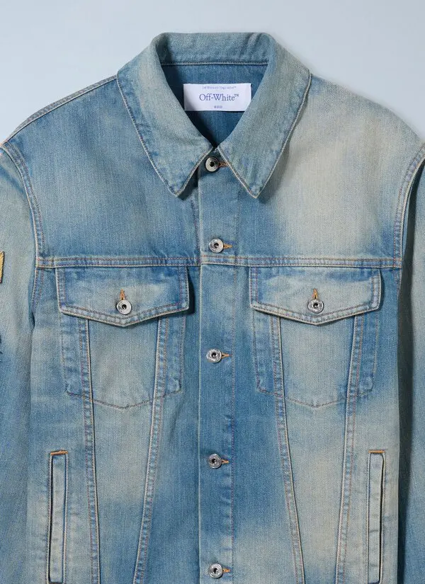 Off-White Diagonal Raw Patch 90s Skate Jeans
