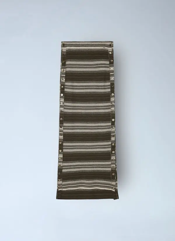 MISS SIXTY X KNWLS Stripe Knit Maxi Skirt - Brown