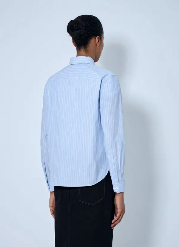 Saint Laurent Striped Cotton Poplin Shirt