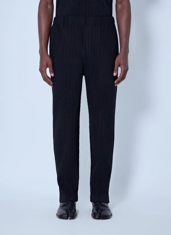 Issey Miyake Basics Pleated Trousers - Black
