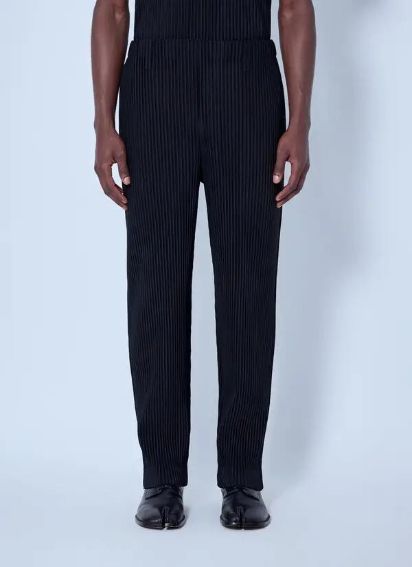 Issey Miyake Basics Pleated Trousers - Black