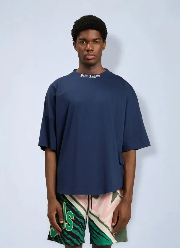Palm Angels Classic Logo Over T-shirt - Blue