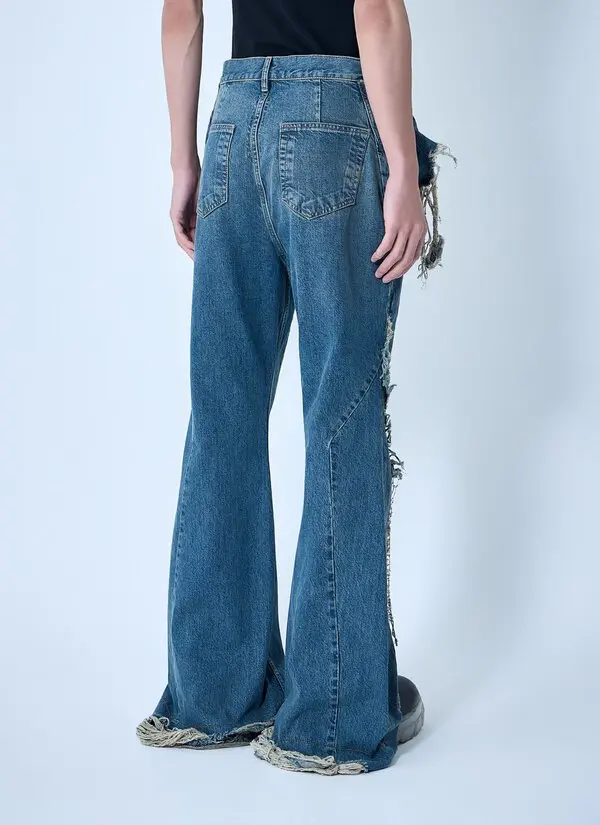 Rick Owens Slivered Bootcut Jeans