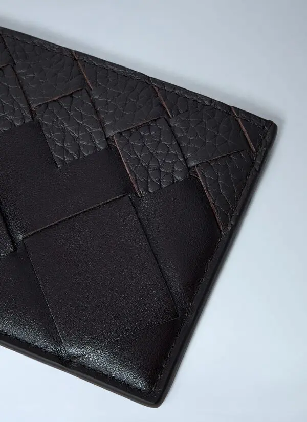 Bottega Veneta Intrecciato Credit Cardholder - Brown