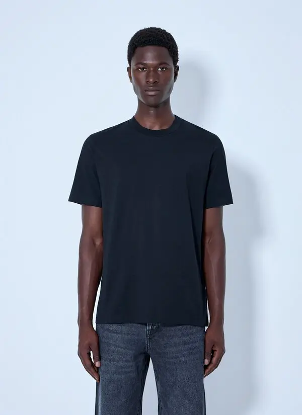 JIL SANDER Cotton Jersey T-shirt - Black