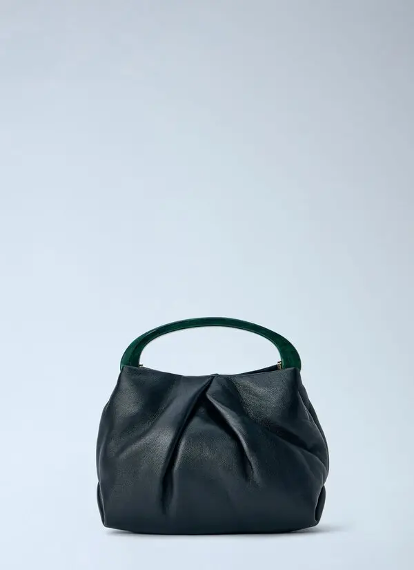 Dries Van Noten Structured Leather Handbag